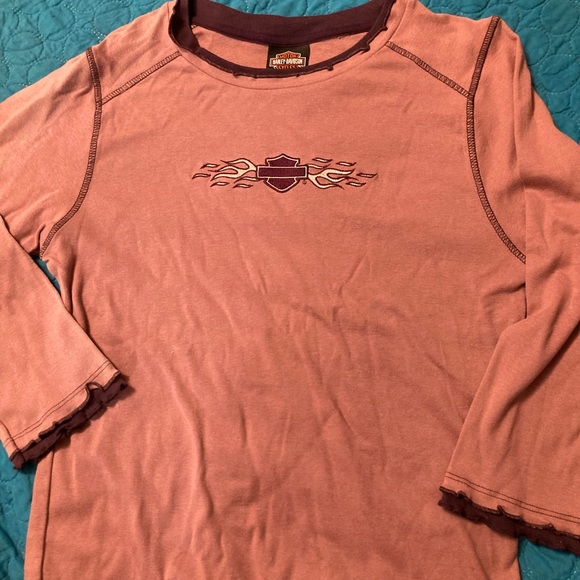 Tops | Cute Harley Davidson Top | Poshmark
